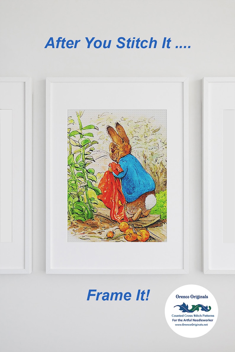 DIGITAL CHART Peter Rabbit Prepares for a Family Walk by Beatrix Potter ...