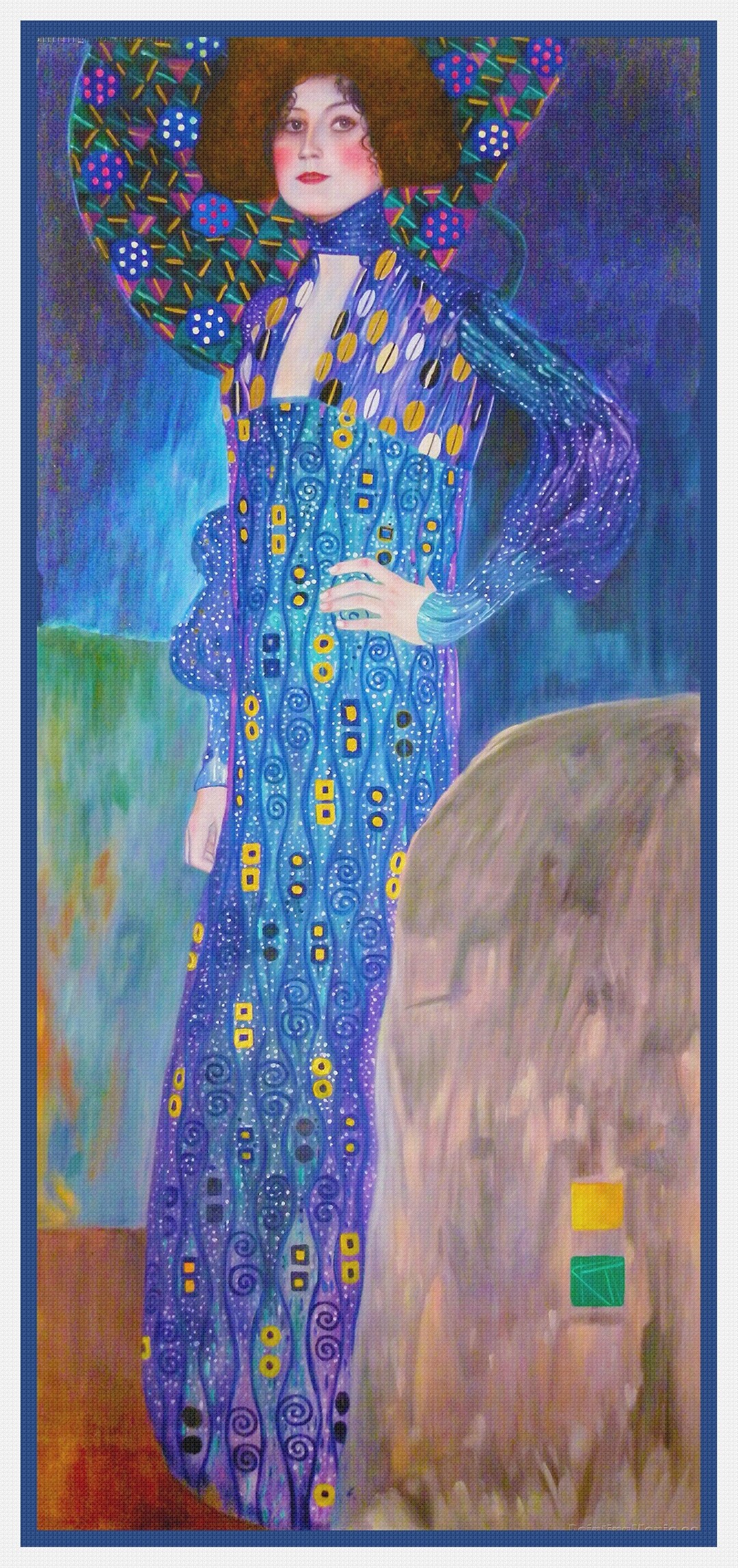 Digital DOWNLOAD Portrait of Emilie Floge Inspired by Art Nouveau ...