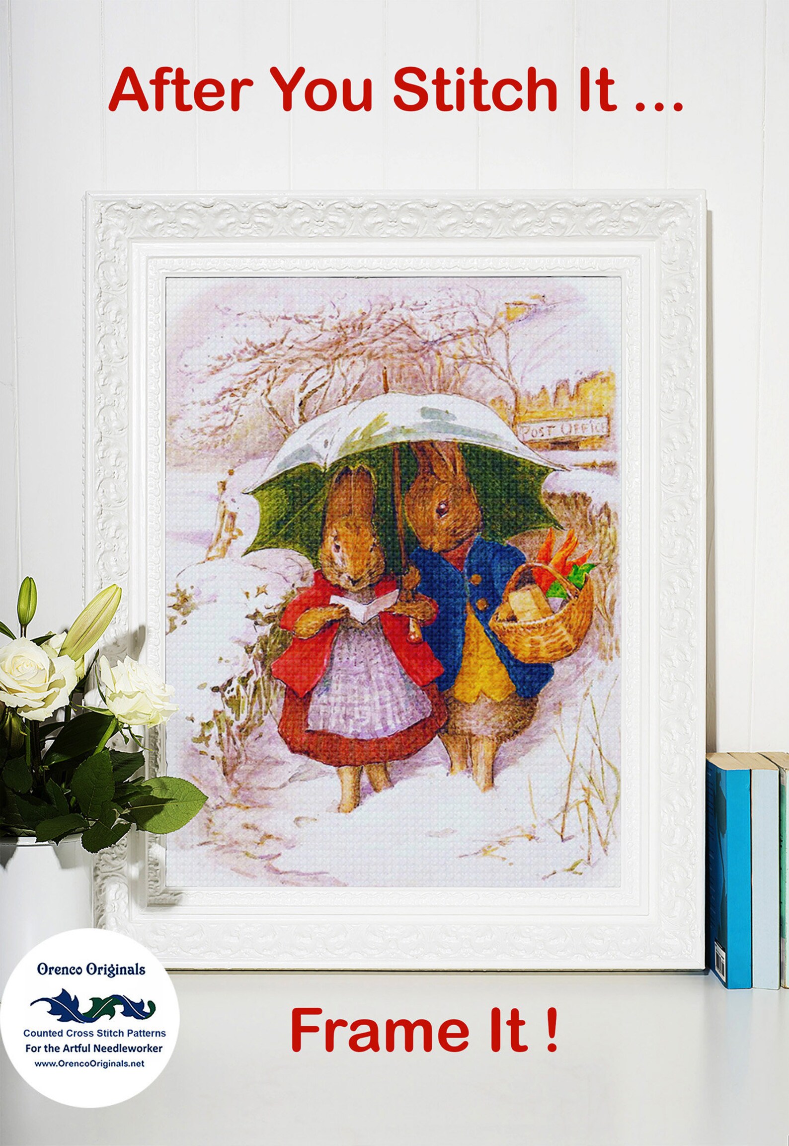 DIGITAL CHART Mama Hugs Peter Rabbit by Beatrix Potter Orenco Originals ...