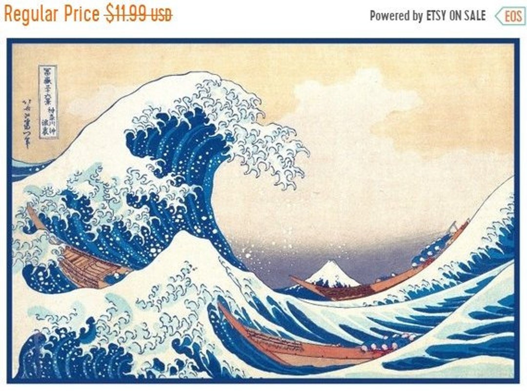 DIGITAL Download Japanese Hokusai the Great Wave Orenco Originals ...
