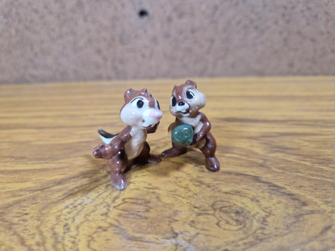Vintage Chip and Dale Figurines – Miniature Ceramic Disney Chipmunks - Etsy