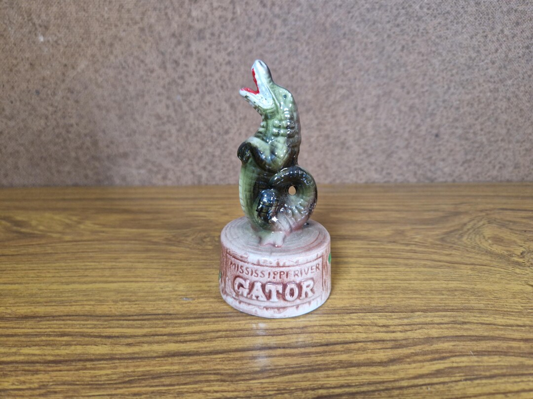 Vintage Mississippi River Gator Ceramic Bell – Souvenir Collectible - Etsy