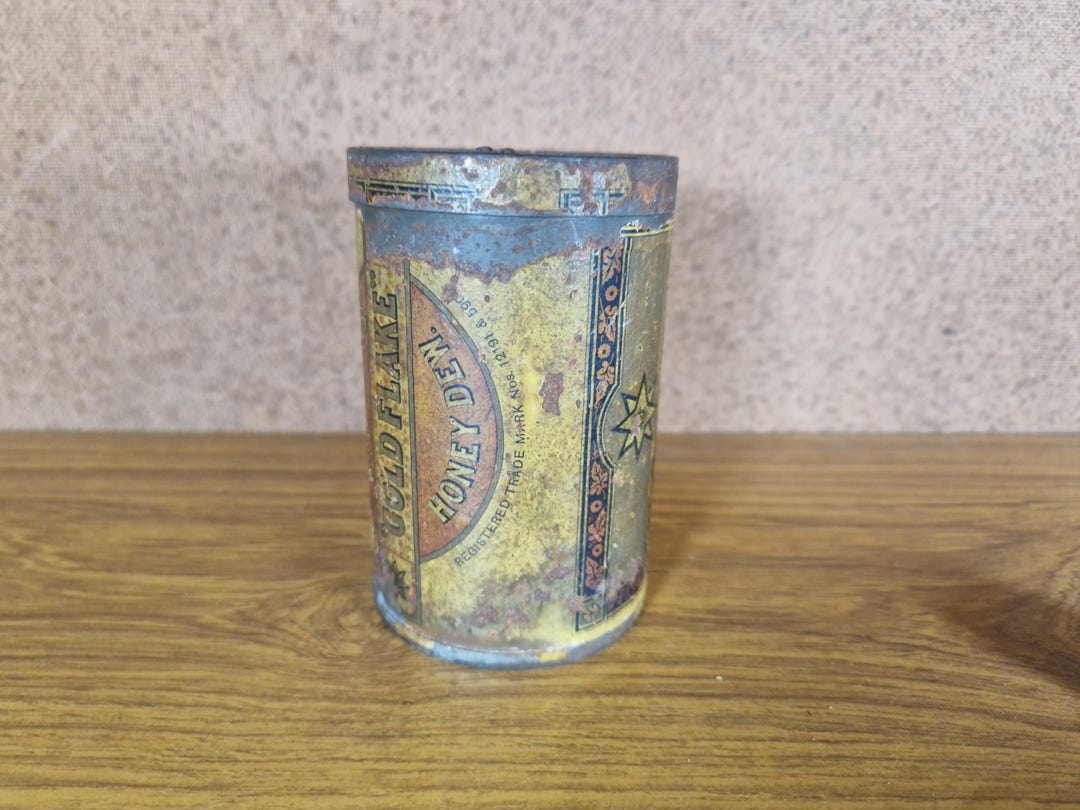 Antique WD & HO Wills Gold Flake Tobacco Tin - Rustic Patina ...