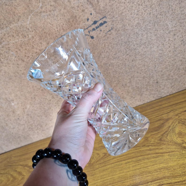 Vintage Edinburgh Crystal Continental Vase – Cut Glass Czech Crystal ...