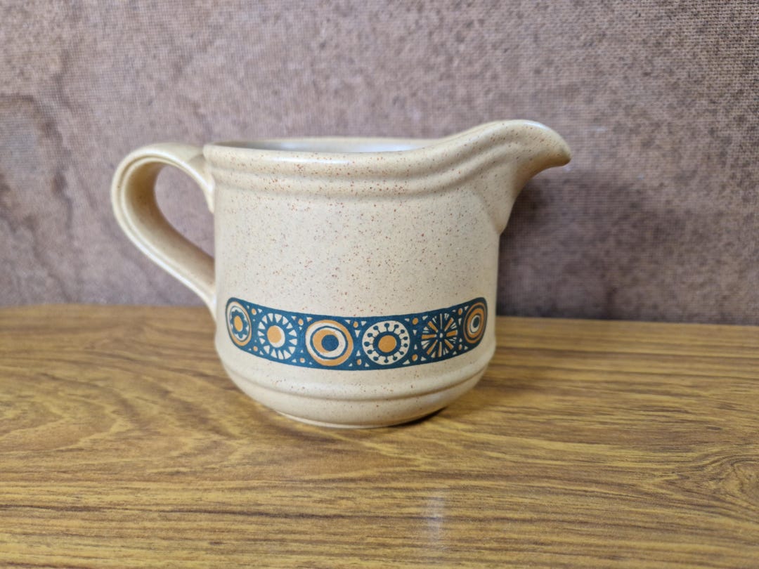 Vintage Kilncraft Milk Jug – Retro 70s Stoneware Creamer - Geometric ...