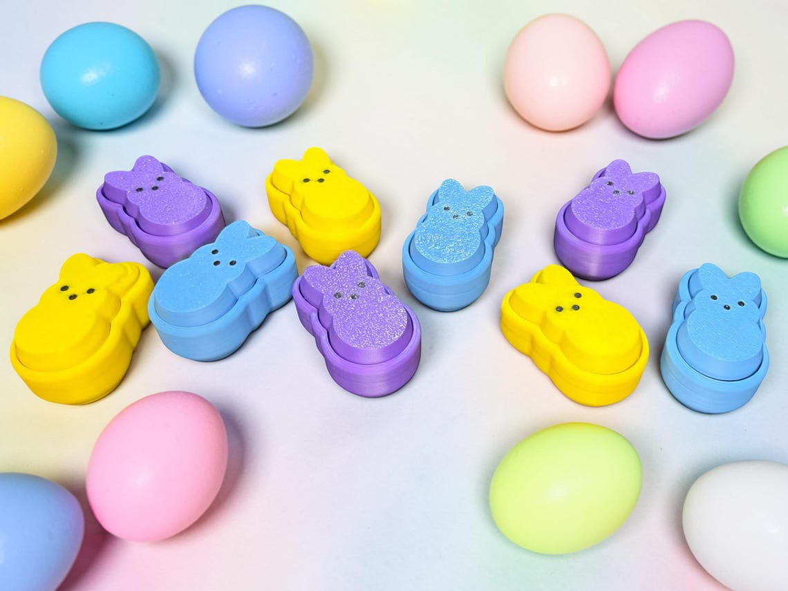 Marshmallow Bunny Peep Inspired Peeps Clicker Clicky Fidget Sensory - Etsy