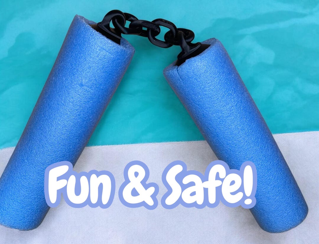 Foam Pool Noodle Nunchucks L Safe, Fun, Friendly Summer Play Accessory ...