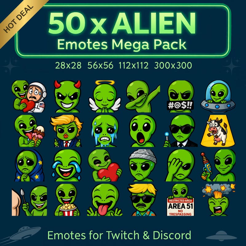 Alien Emoji - Etsy