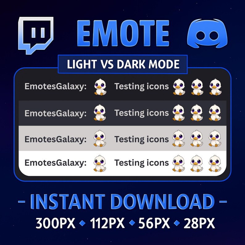 Cosmic Duck Emote | Twitch Discord Mascot (digital Download) - Etsy