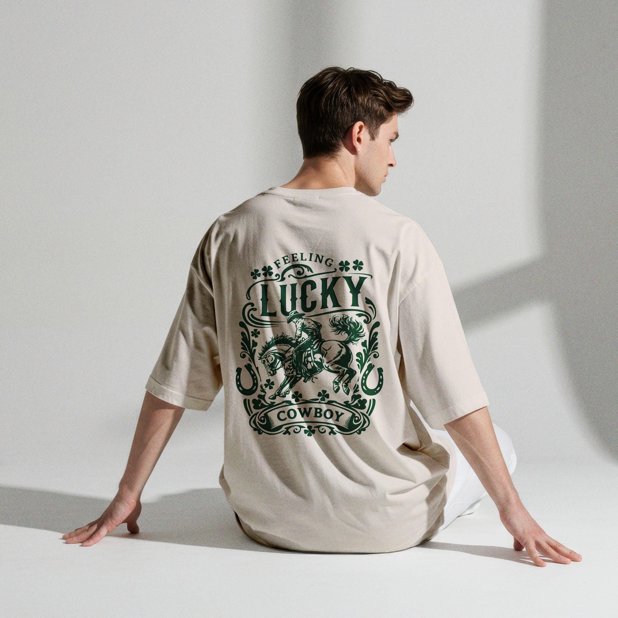 Feeling Lucky Cowboy St Patrick’s PNG EPS – Western Shamrock St ...