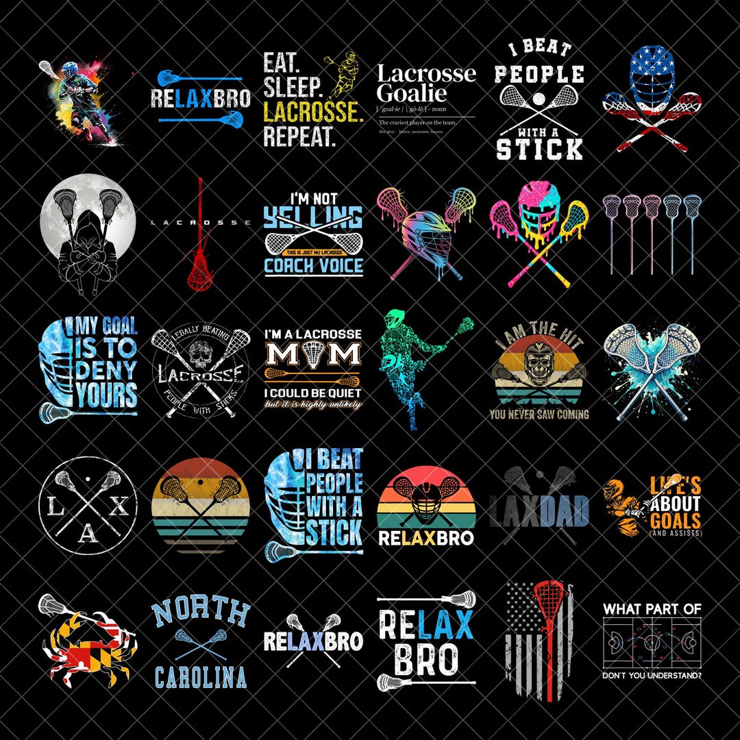 Lacrosse PNG Bundle, Funny Lax Bro Sublimation Design, Goalie Quotes ...