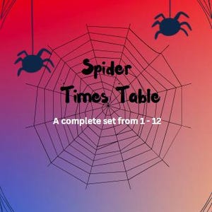 Timestables, Kids, Spider, Spiderman,educational - Etsy