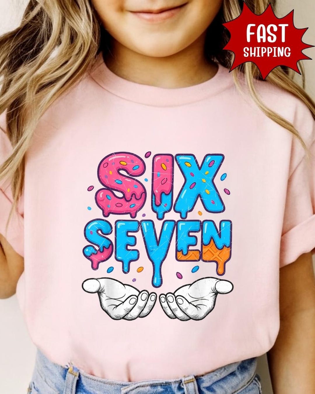Six Seven Kids Shirt, Funny Viral Meme Tee, 6/7 Birthday Gift - Etsy