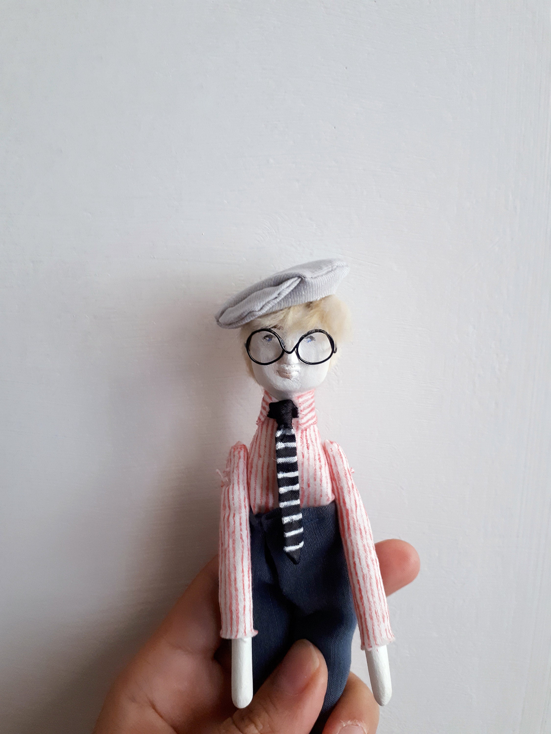 David Hockney Doll // Portrait Art Doll // Artist David - Etsy