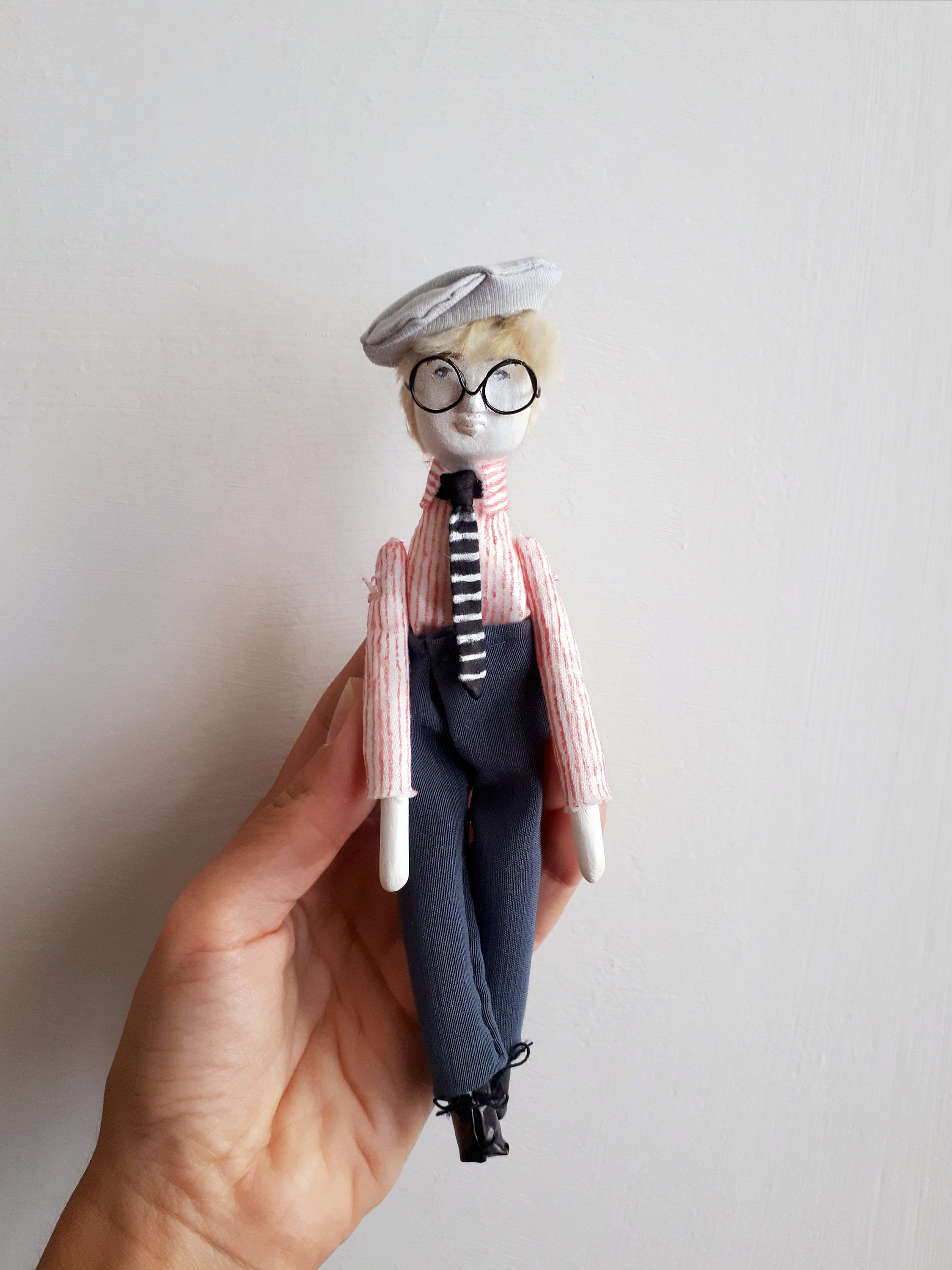 David Hockney Doll // Portrait Art Doll // Artist David - Etsy