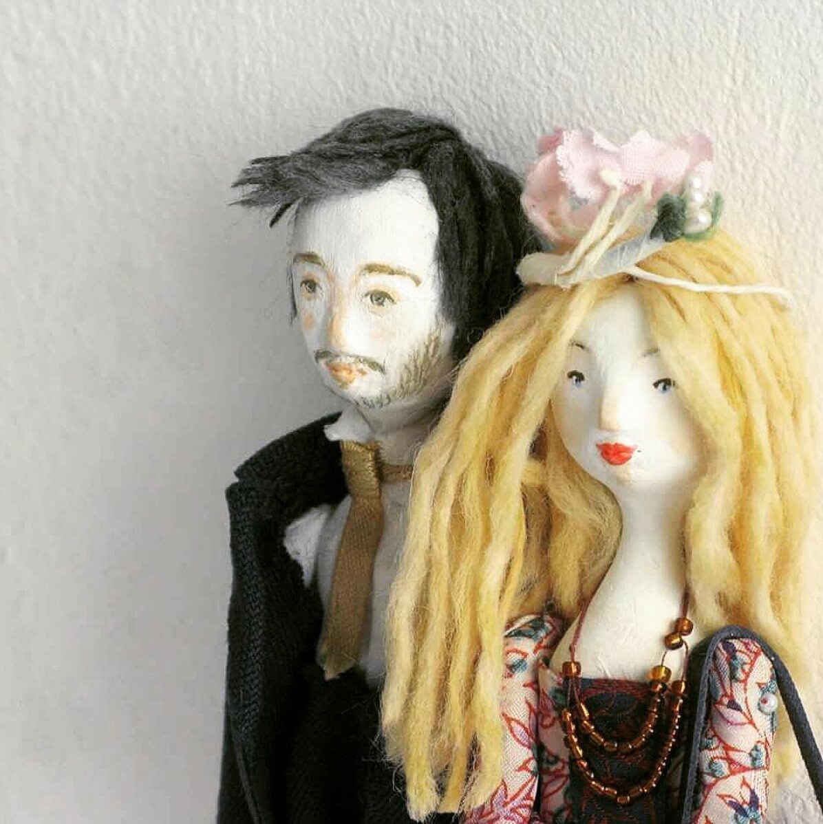 Artistic Couple Portrait / Portrait Dolls / Unique Portrait - Etsy