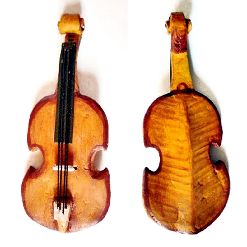 The Stradivarius Violin Player - Original Handmade Paper Clay Doll ...