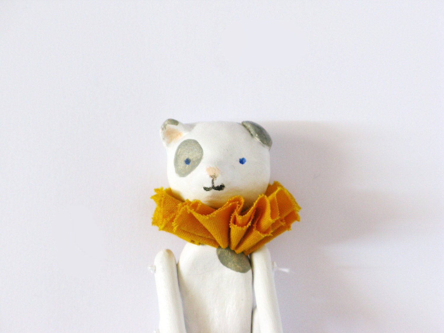 Spotty Handmade Paper Clay Dolls One of A Kind | Etsy