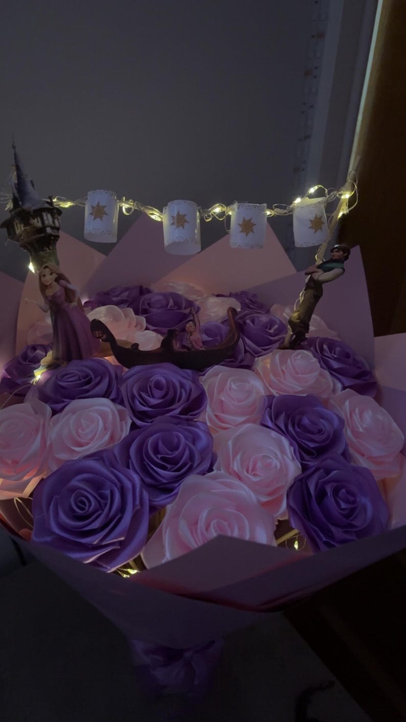 Themed Ribbon Rose Bouquet - Etsy