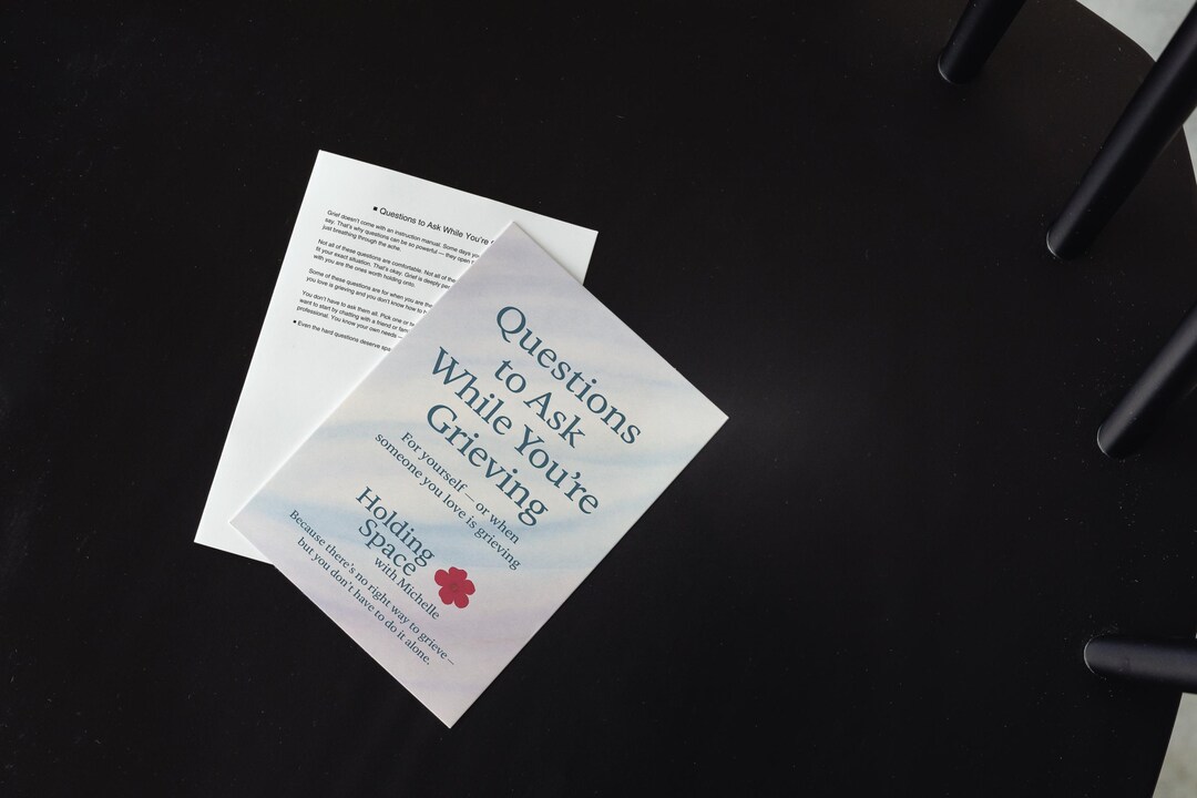 Questions to Ask While You’re Grieving | Printable Grief Support Guide ...