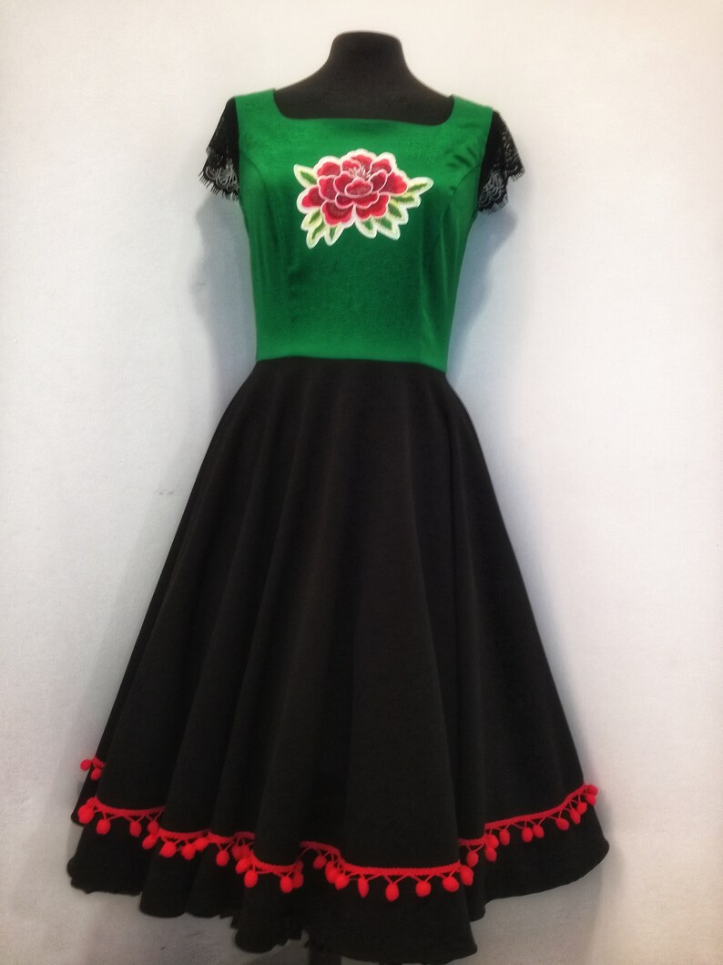 Maria Dress: vintage style / pin-up / rockabilly / mexican | Etsy