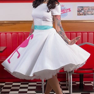 Pink Flamingo Bride Dress: Vintage Style / Pin-up / Rockabilly Wedding ...