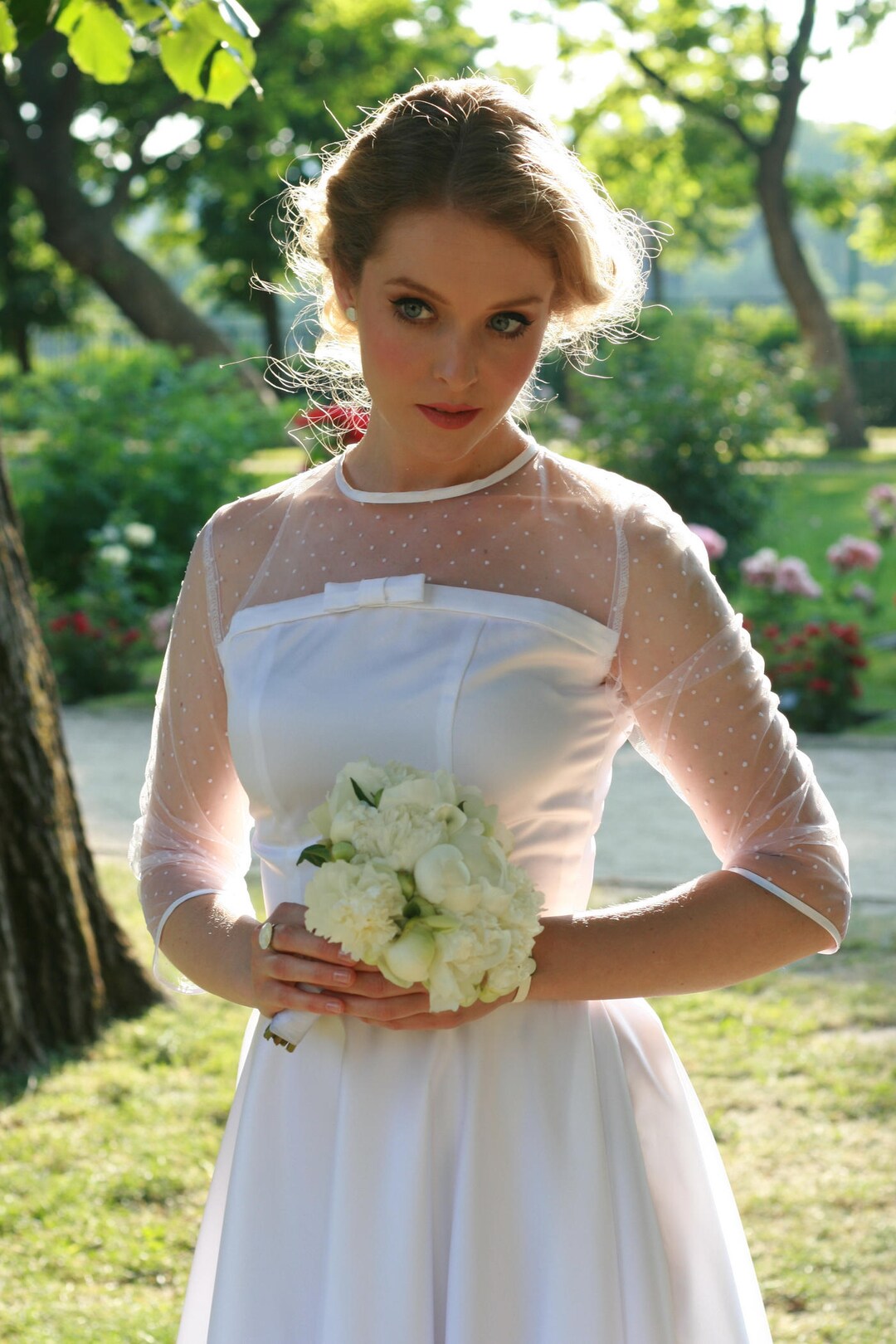 Lana Wedding Dress: Vintage Style / Pin-up / Rockabilly Bride Dress by ...