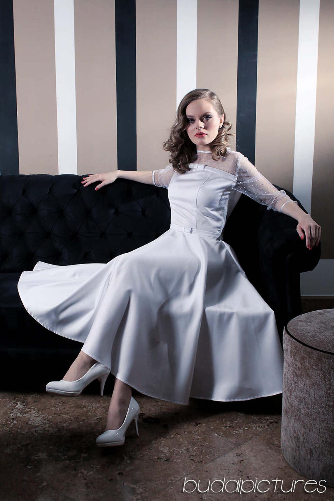 Lana Wedding Dress: Vintage Style / Pin-up / Rockabilly Bride - Etsy