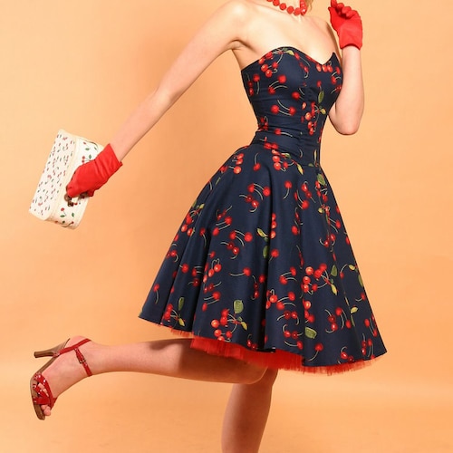 Bree Vintage Pin Up Dress By Ticci Rockabilly Clothing Etsy