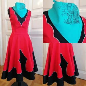 Dakota Dress Western Style by Ticci Rockabilly Clothing - Etsy