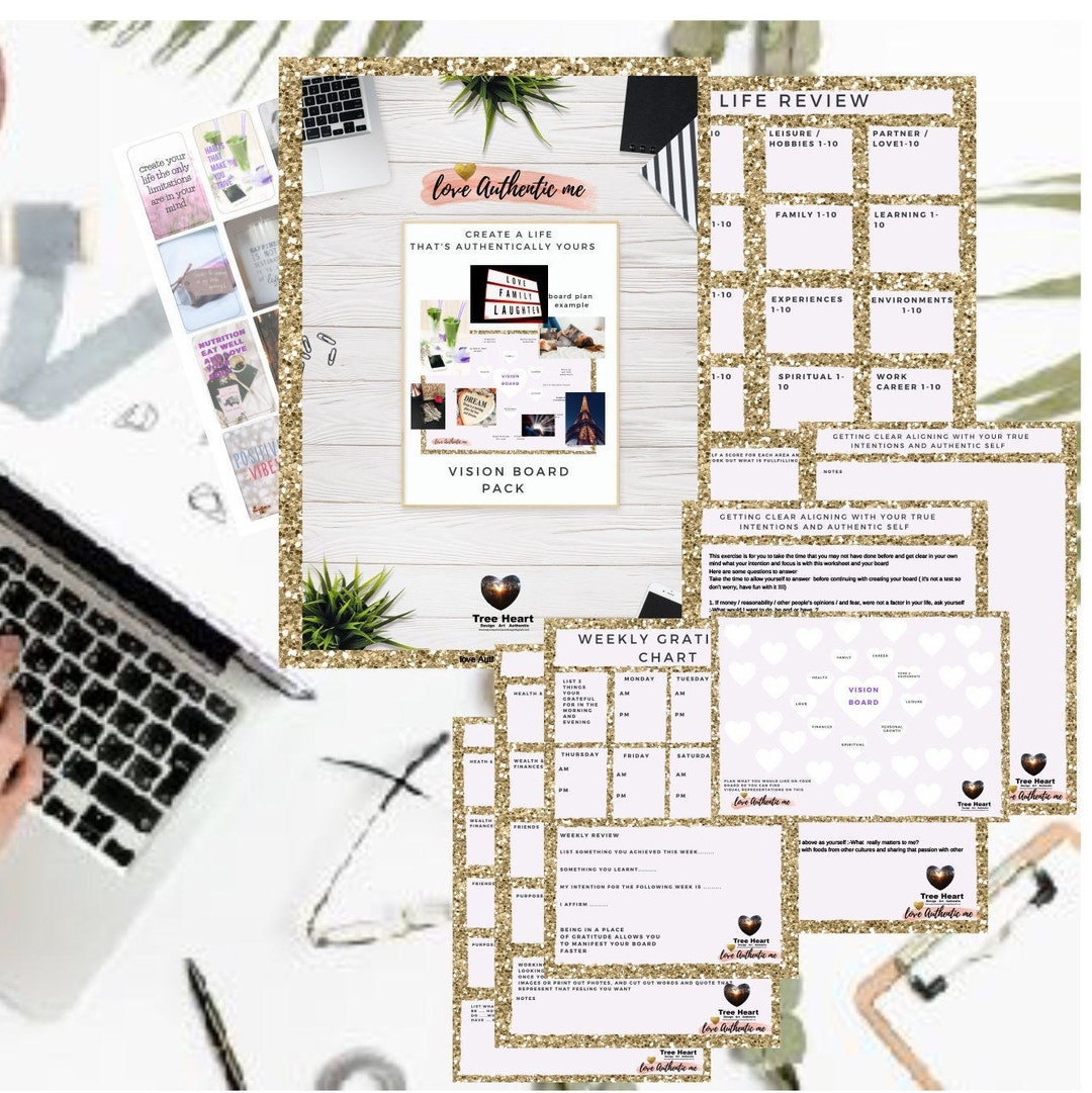 Vision Board and Goal Setting Workbook - How to Manifest Guide ...