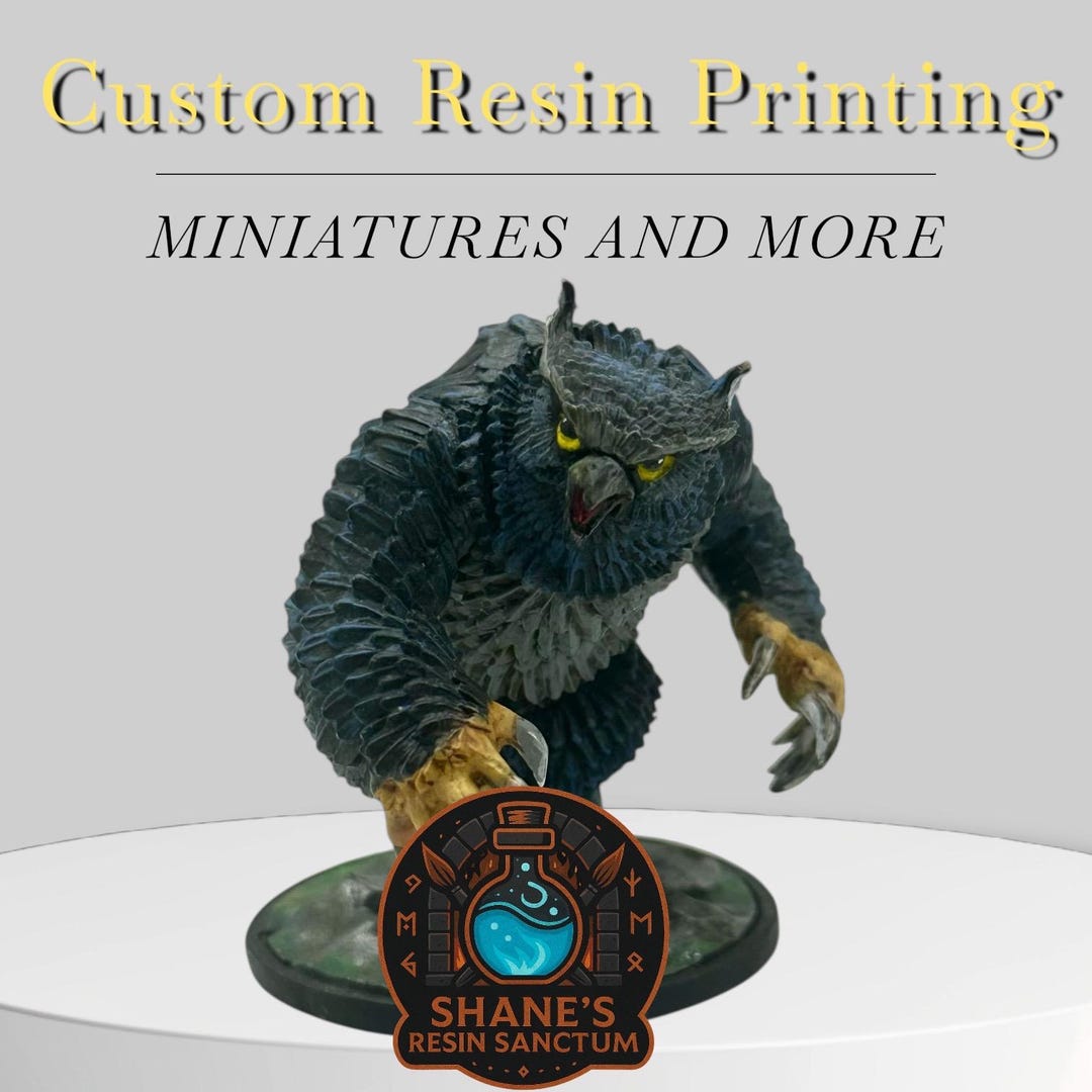 Custom 3D Resin Print From STL File Miniatures, Tokens, Terrain for ...