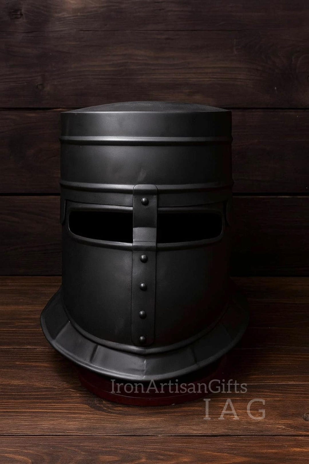 Handmade Solaire Knight Helmet: Black Steel Full Face Armor - Etsy