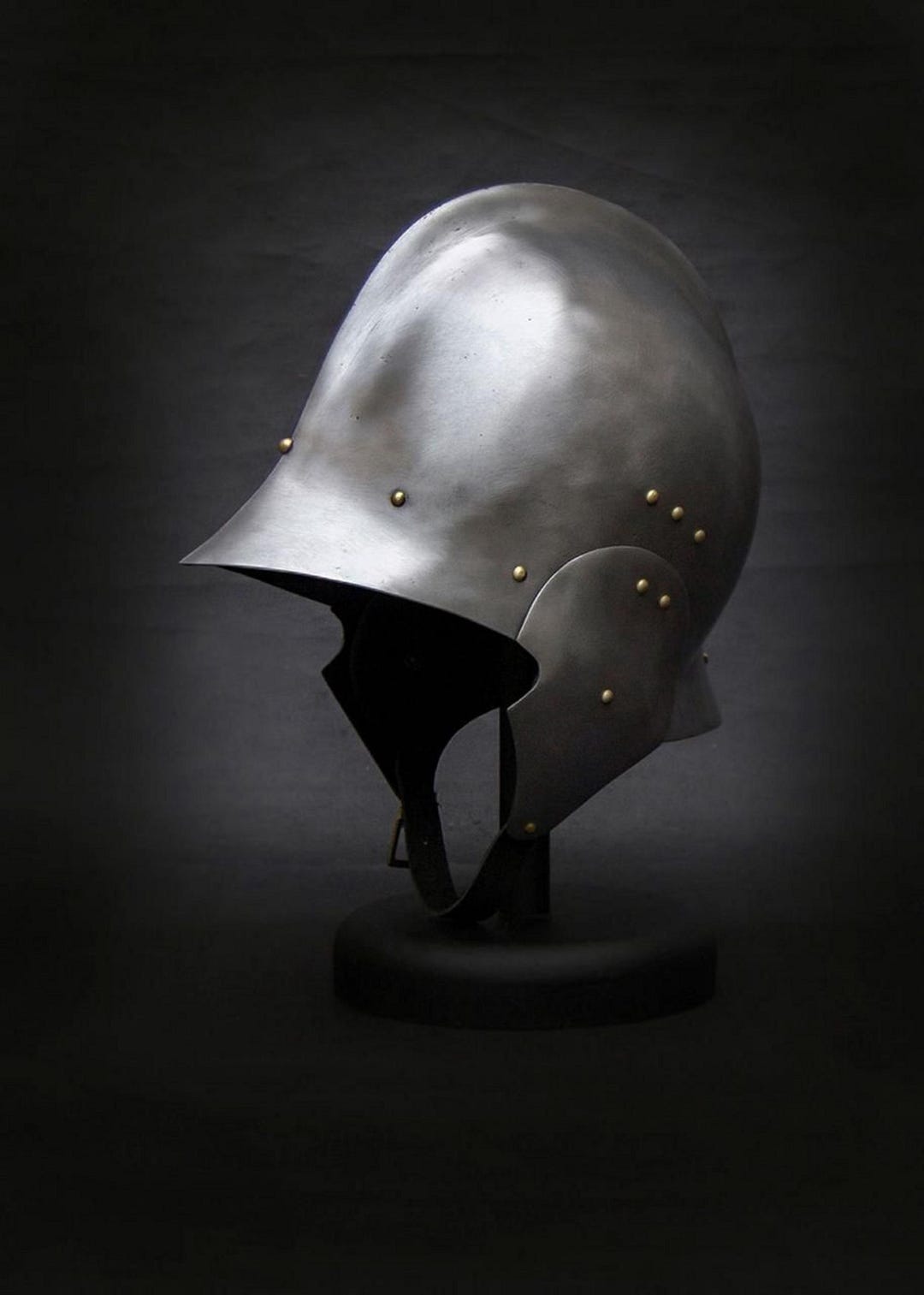 Handcrafted Medieval Steel Helmet | Gothic Knight Helmet | Reenactment ...
