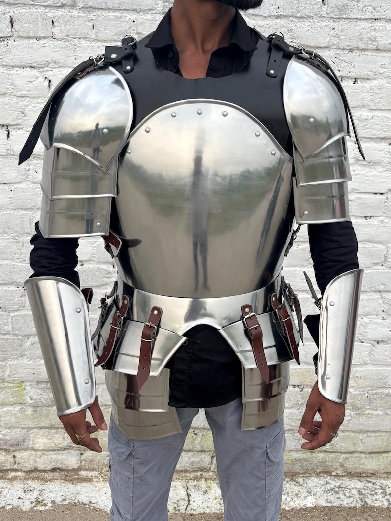 Handmade Medieval Steel Full Body Armor Suit: Knight Cosplay, LARP ...