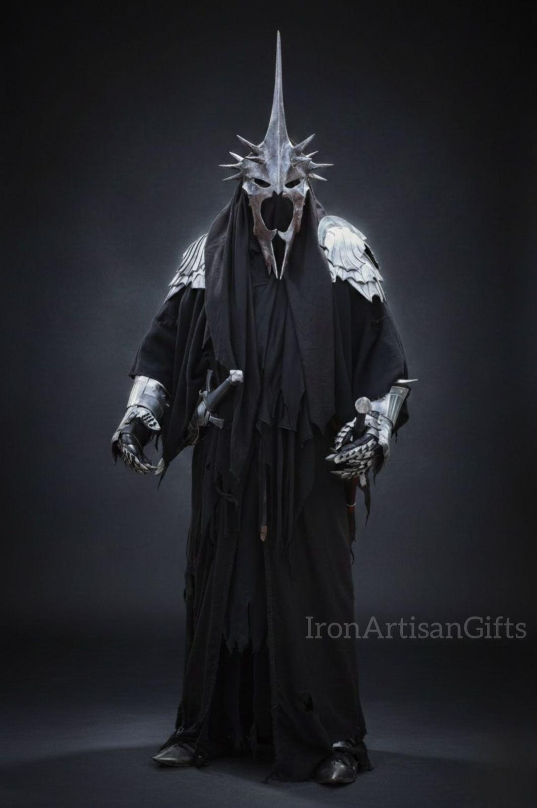 Nazgûl Inspired Ringwraith Armor Set • Hand-forged Steel Helmet ...