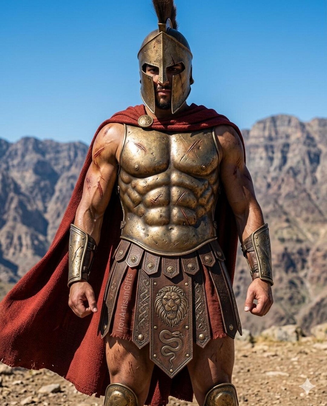 Spartan Armor Set Ancient Greek Warrior Armor King Leonidas Style ...