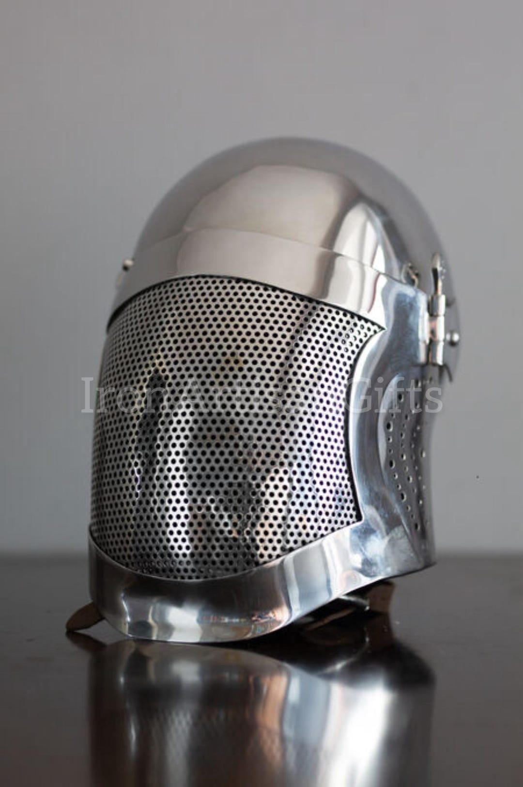 Medieval Steel Visored Helmet | Handmade Knight Armor Helmet With ...