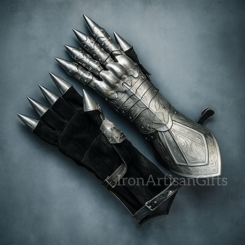 Hand Forged Steel Claw Gauntlets | Gothic Knight Armor - Etsy