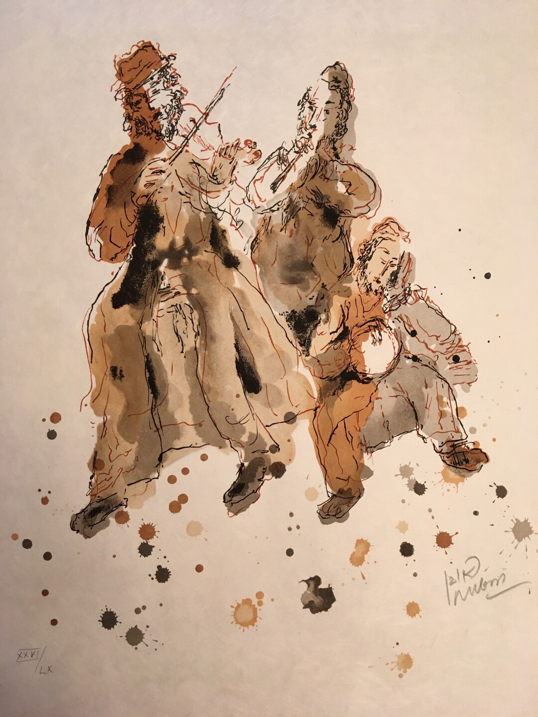 The Musicians by Isreali-romanian Artist Reuven Rubin 1893–1974 Signed ...
