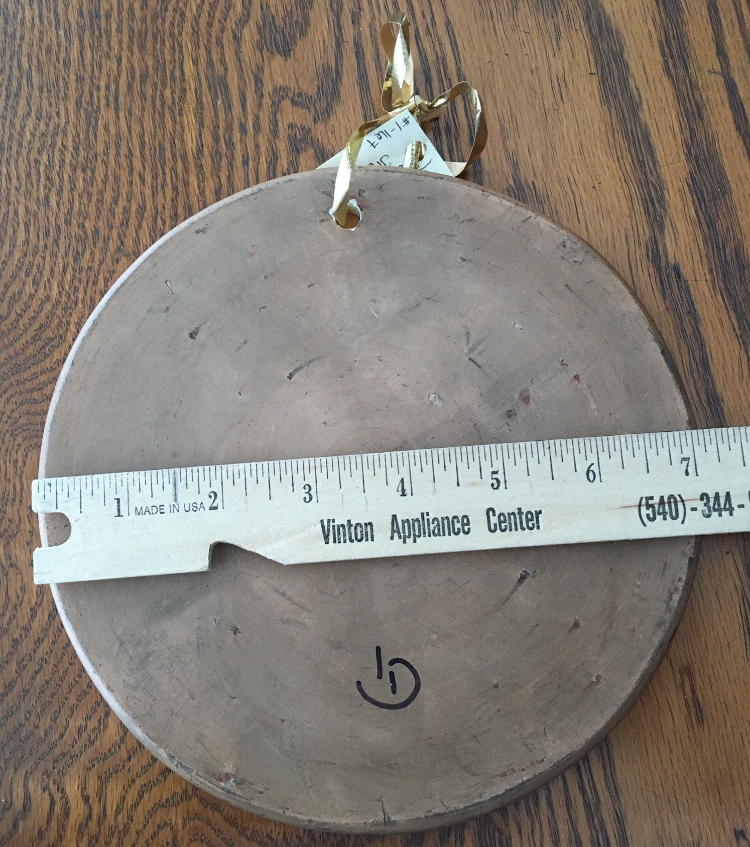 Two Parrots on a Hand Painted Redware Tile Approximately 7 Inches ...