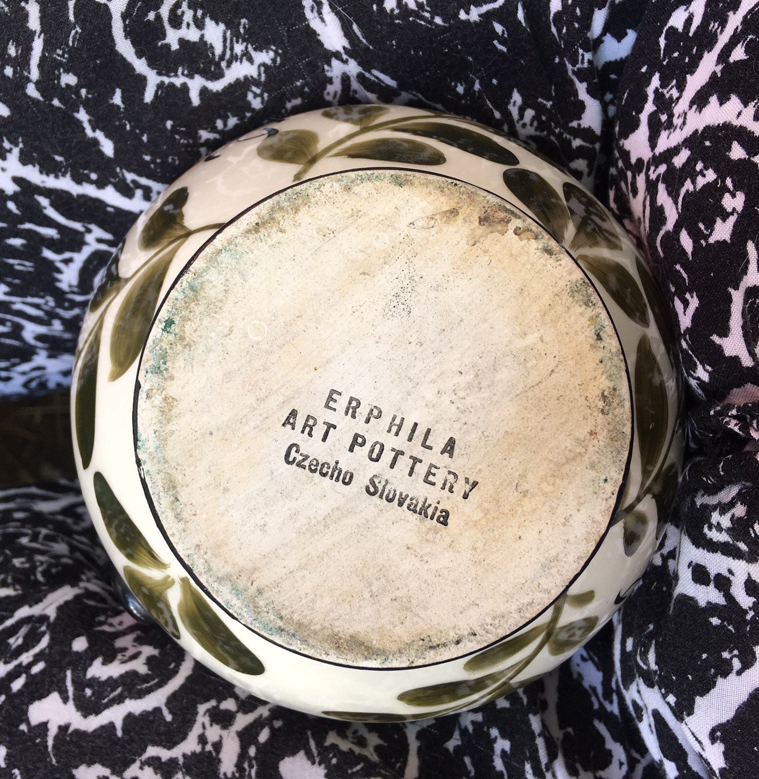 Czechoslovakia ERPHILA Art Pottery Pitcher With Lid Hand - Etsy