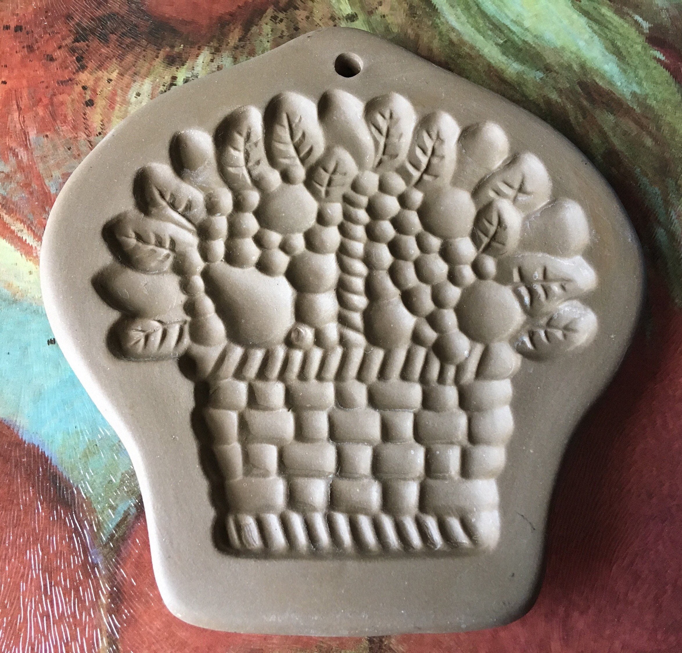 Shortbread Cookie Molds 2 Fruit Basket Signed Hartstone USA Vintage ...