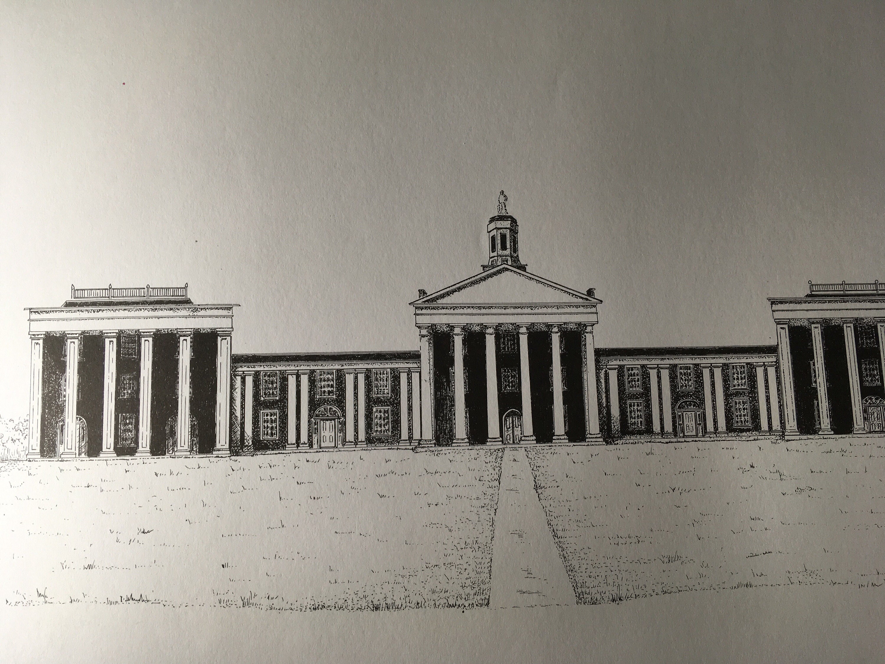 The Colonnade Buildings Print Washington and Lee College Lexington, VA ...