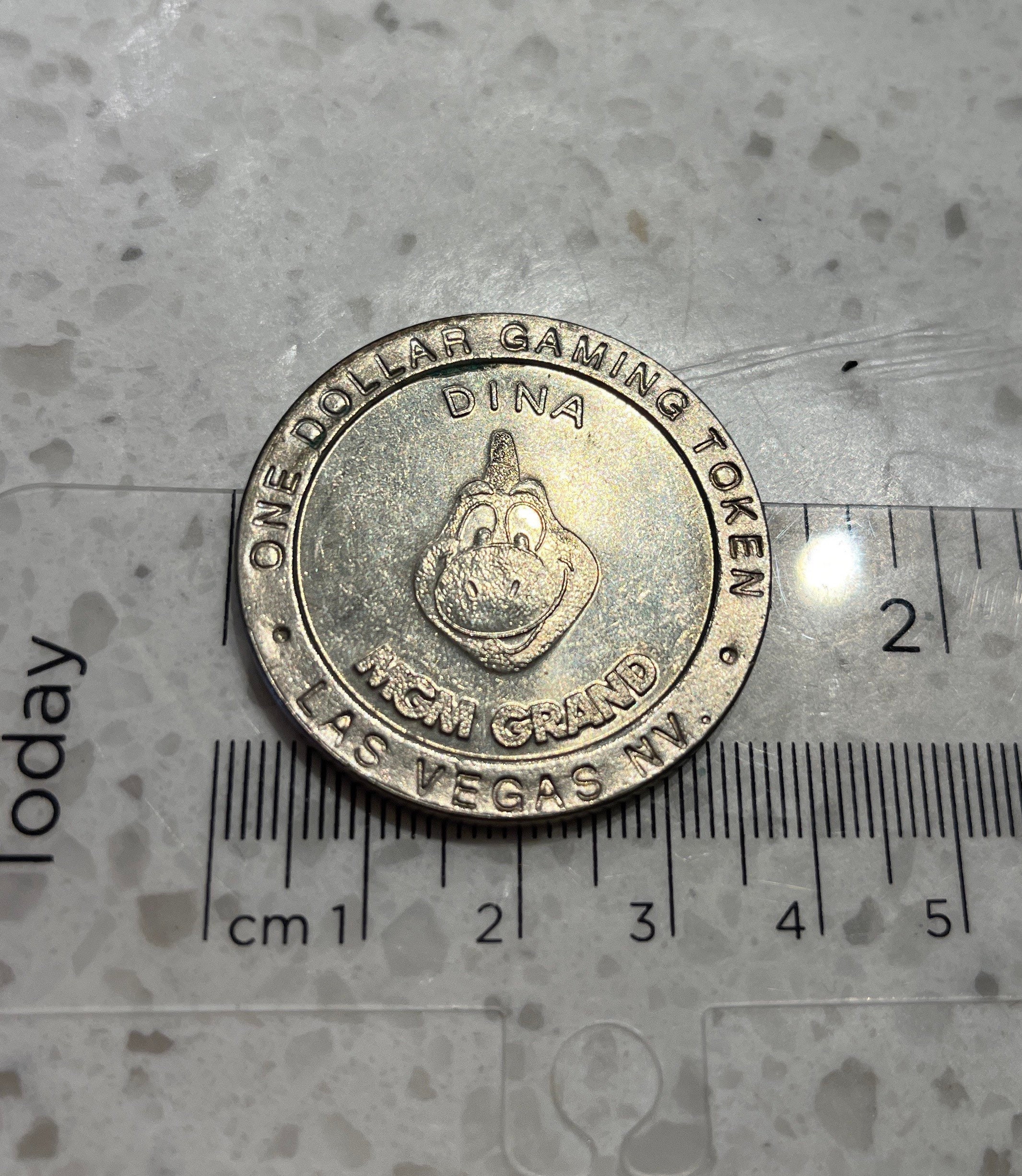 MGM 1993 One Dollar (1) Gaming Token MGM Grand DINA Las Vegas Nevada 1 ...