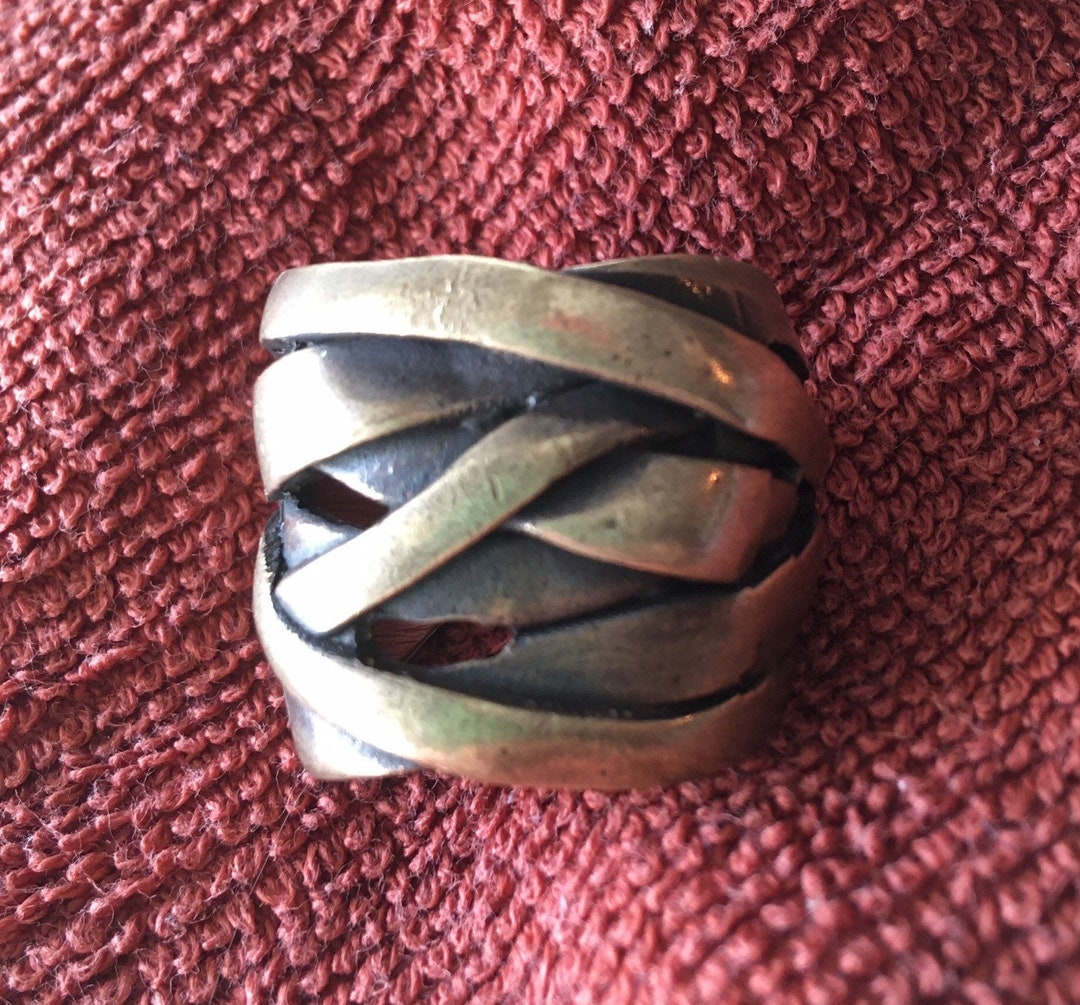 Modernist Brass Men’s Ring Huge Statement Fabulous - Etsy