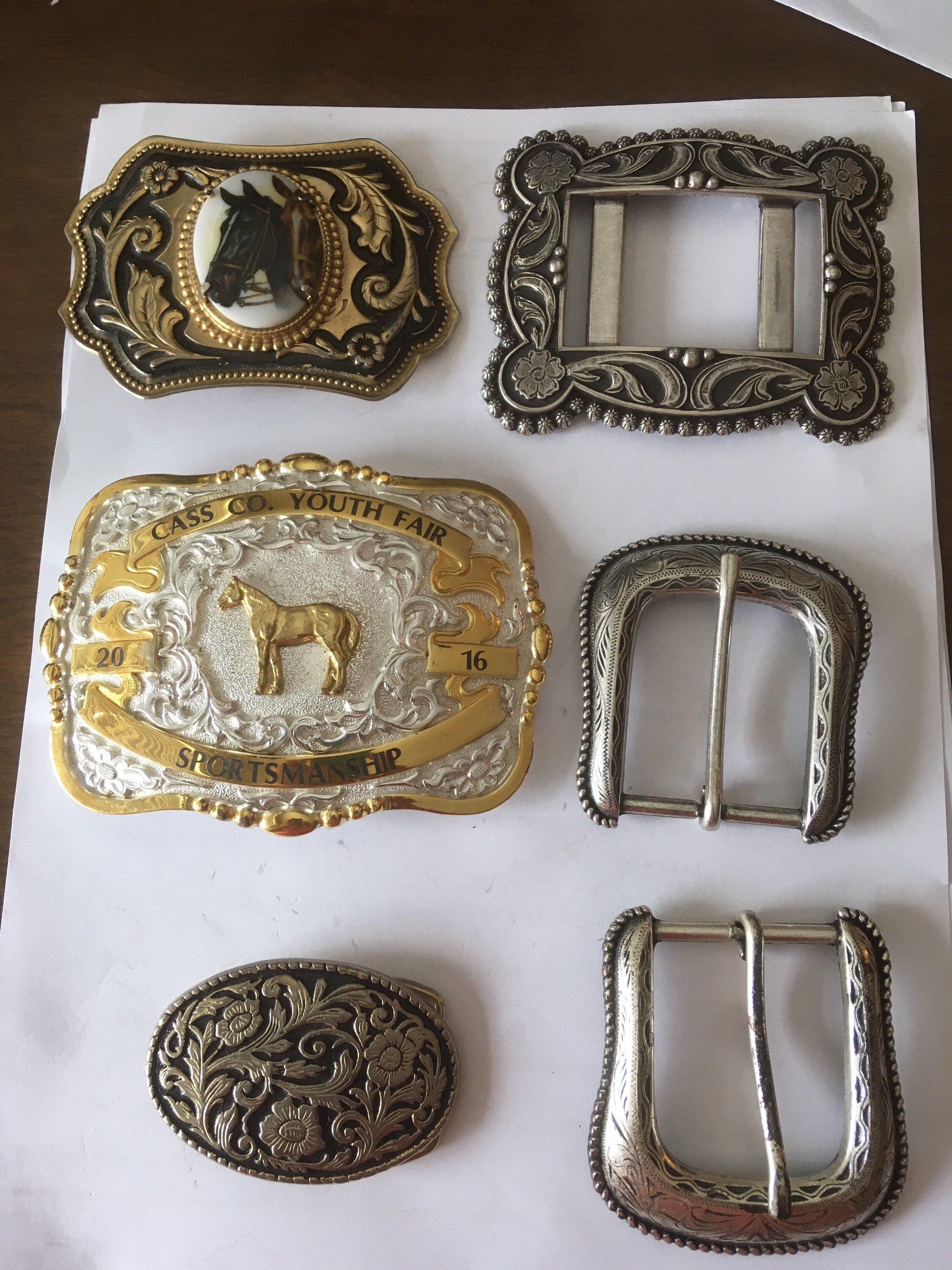 Horse Cowboy Western Related Lot of 6 Belt Buckles - Etsy