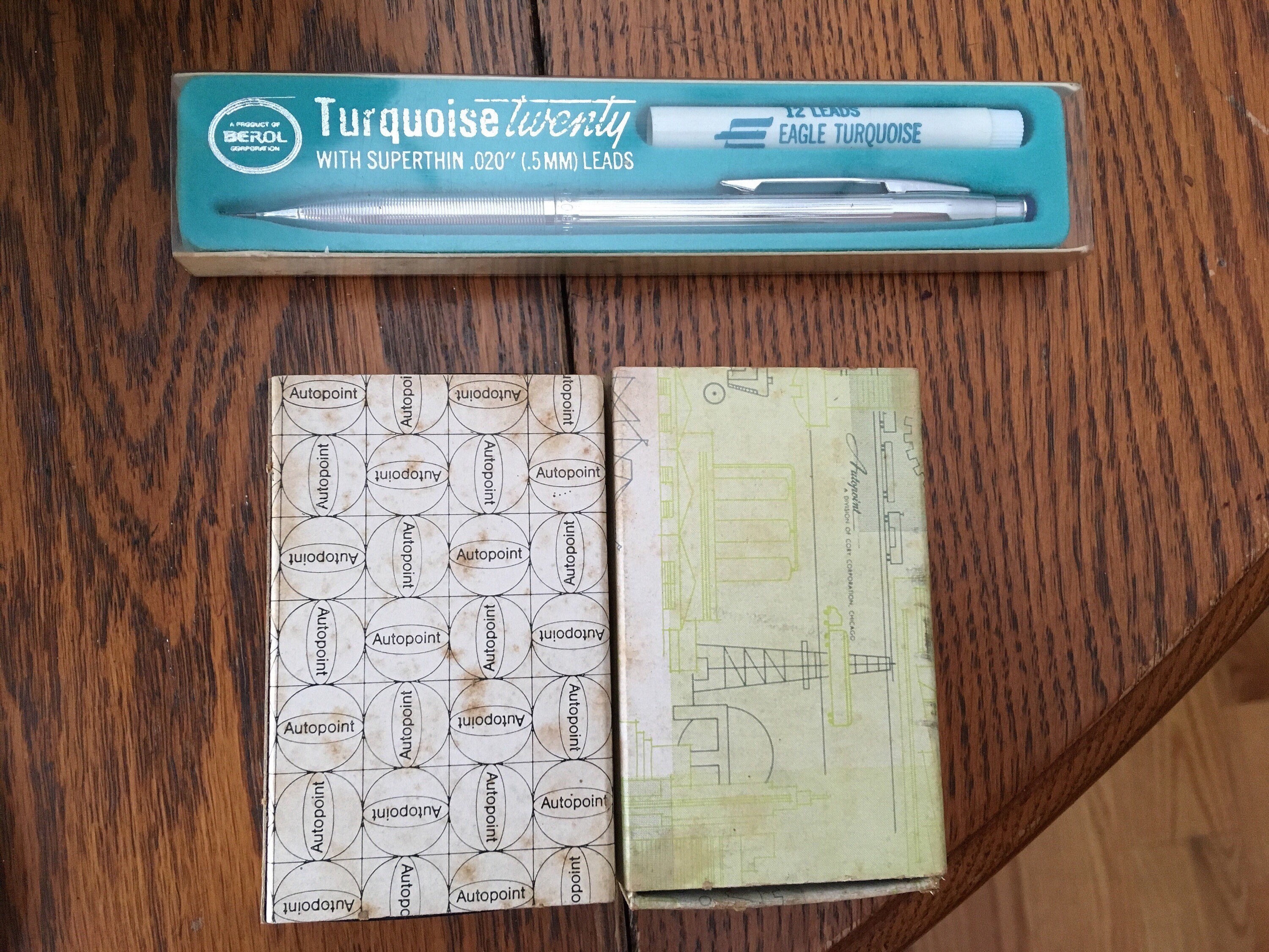 New Old Stock Berol "turquoise 20" Mechanical Pencil Never Used in Box ...