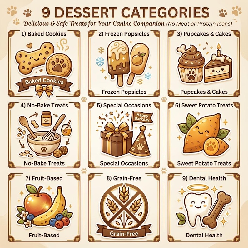 70 Vet-approved Dog Dessert Recipes | Printable Homemade Dog Treat ...