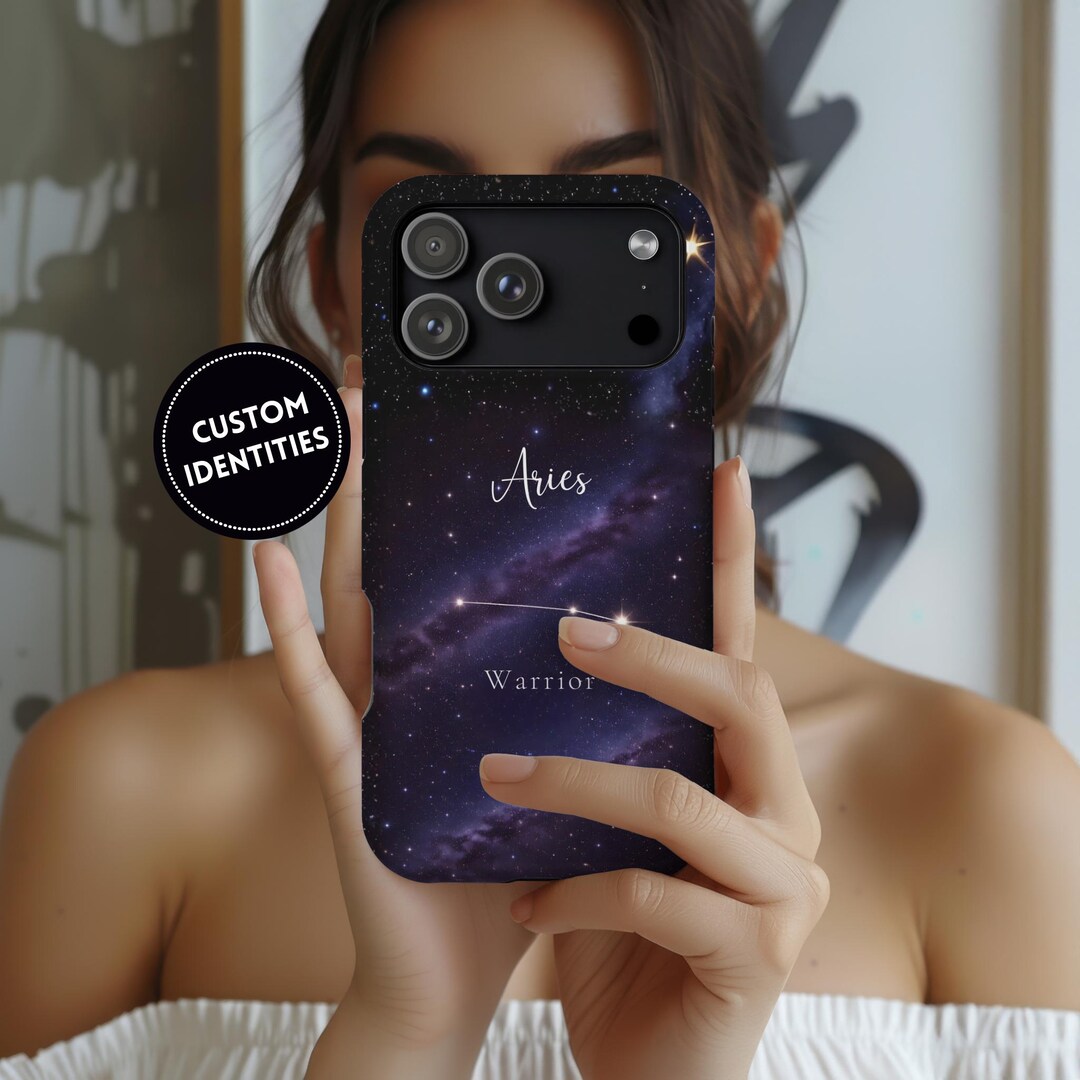 Custom Aries Zodiac Phone Case for iPhone 17 16 15 14 13 12 Pro Max ...